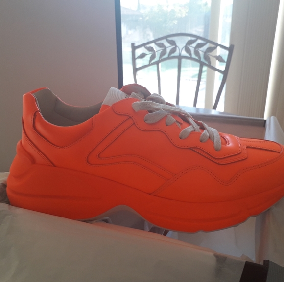 Gucci | Shoes | Gucci Rhyton Flourescent Orange Mens Sizes 9 7 | Poshmark